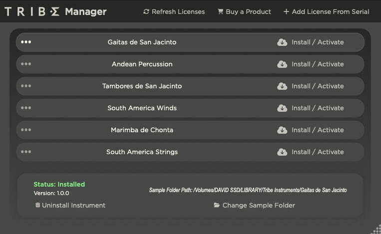 Tribe Manager App | Tribe Instruments