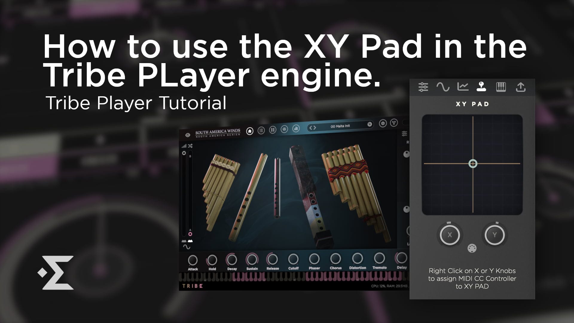 How to use the XY Pad in the TRIBE Player engine